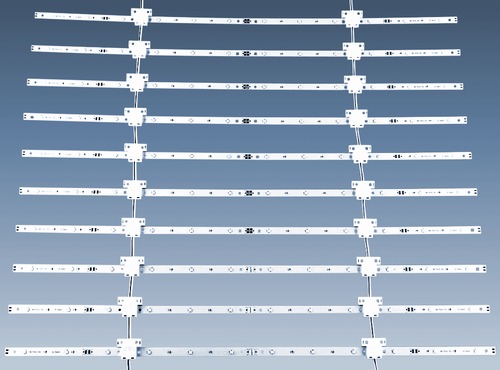LED lattice 250 x 50 cm, IP66, 165 W